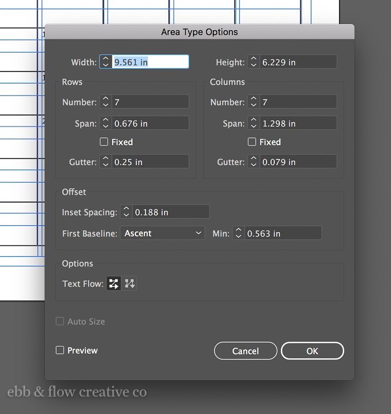  How To Make A Calendar In Illustrator Ebb And Flow Creative Co