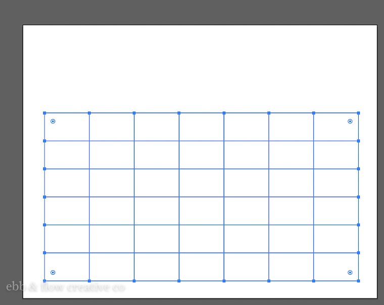  How To Make A Calendar In Illustrator Ebb And Flow Creative Co