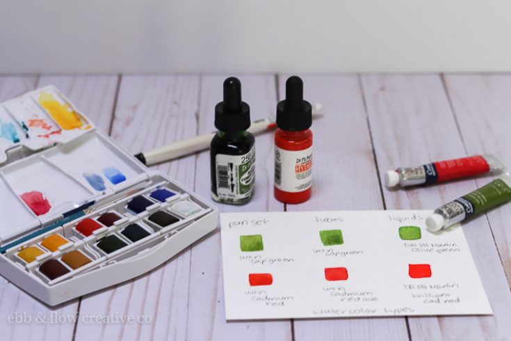 The Ultimate Guide to Watercolor Types - Ebb and Flow Creative Co