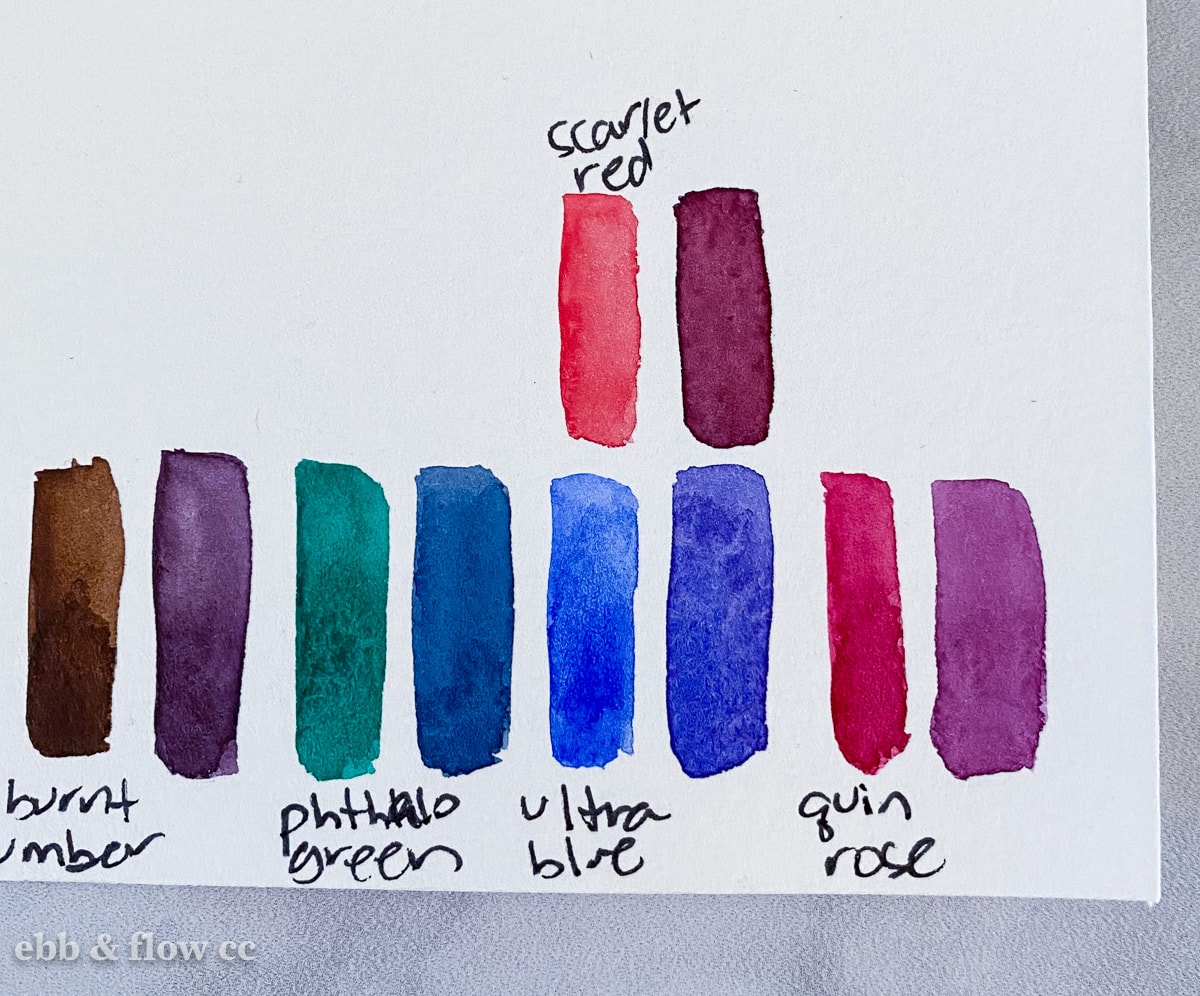 How to Mix Purple Watercolor Paint - Ebb and Flow Creative Co