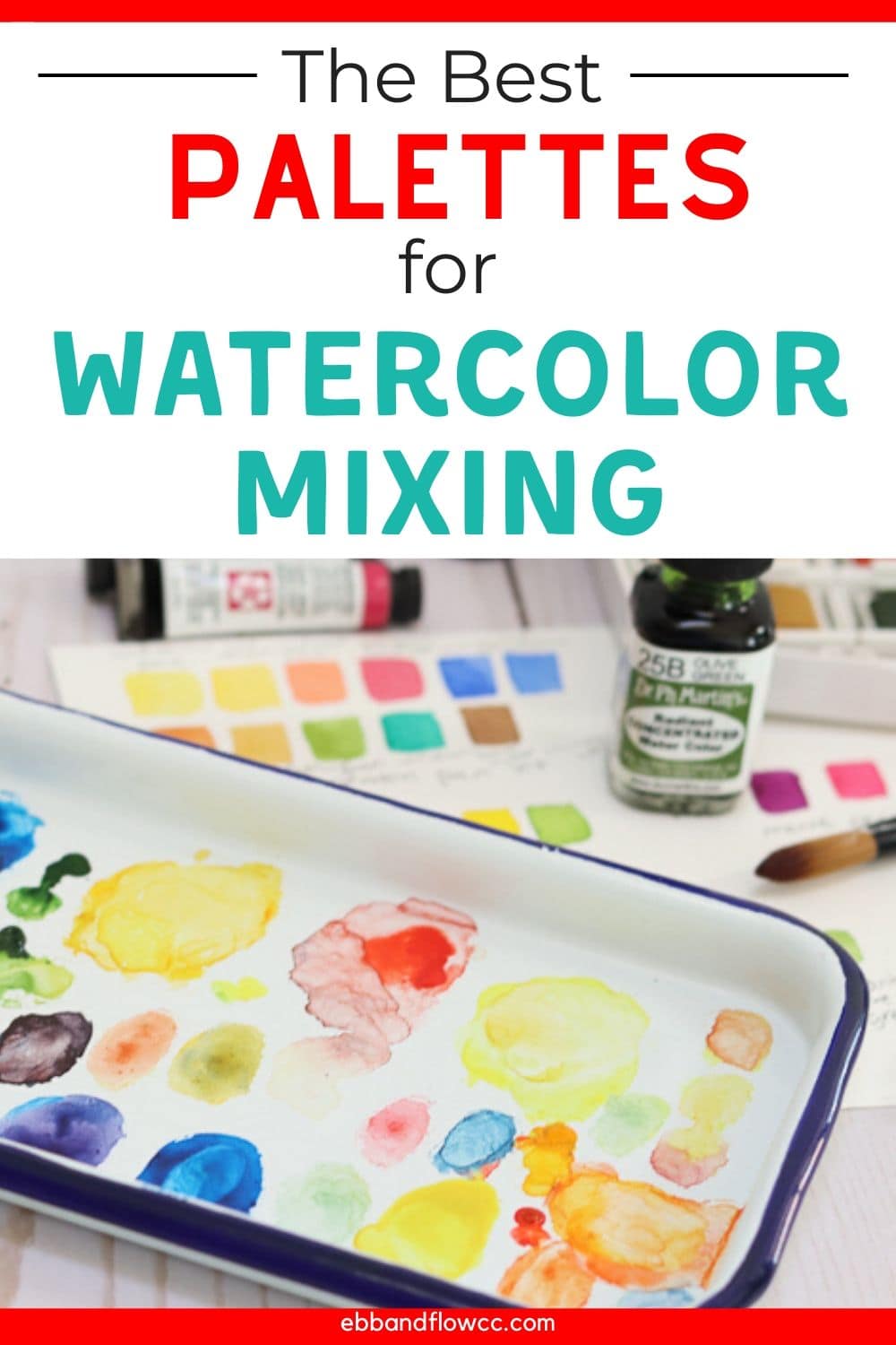 The Best Watercolor Palette - Ebb and Flow Creative Co