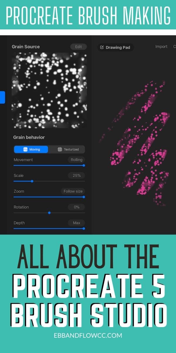 All About the Procreate 5 Brush Studio - Ebb and Flow Creative Co