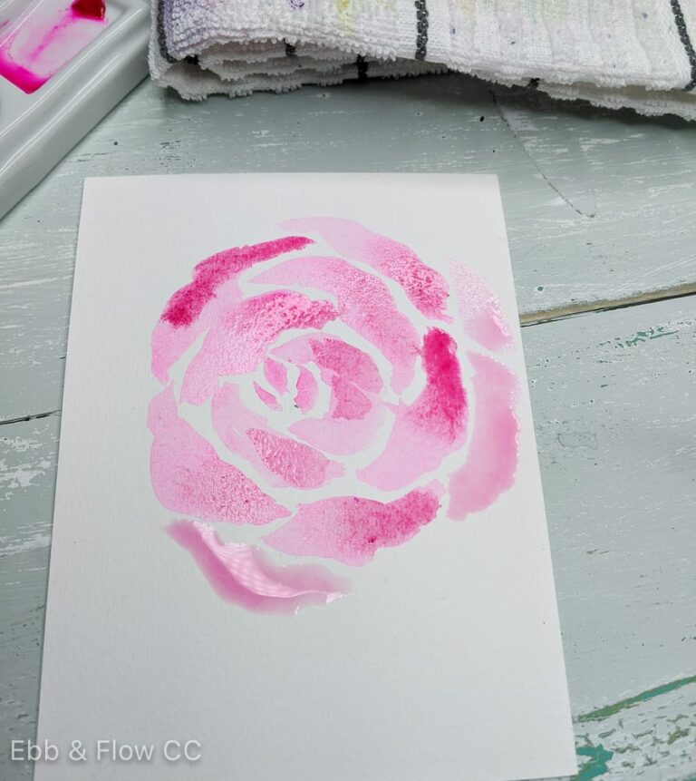 Watercolor Rose Tutorial: The Easy Way to Paint Roses - EbbandFlowCC