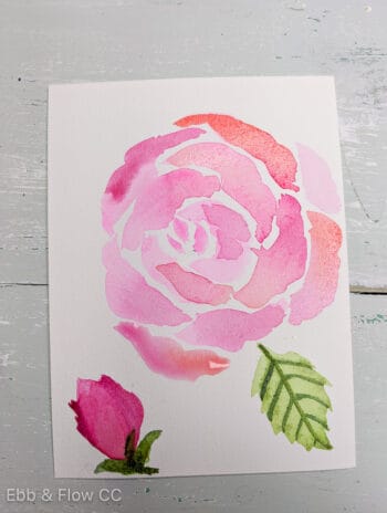 Watercolor Rose Tutorial: The Easy Way to Paint Roses - EbbandFlowCC