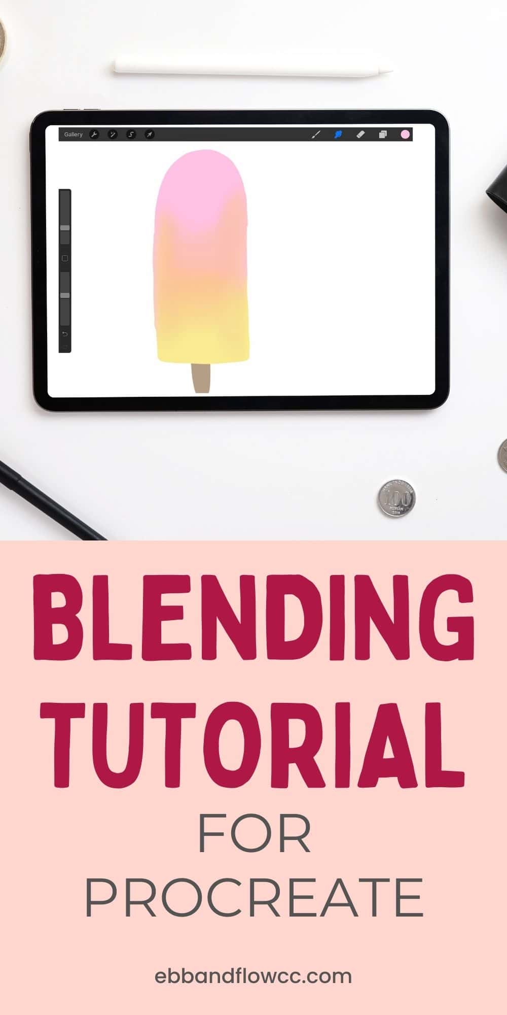 How to Blend on Procreate - Ebb and Flow Creative Co