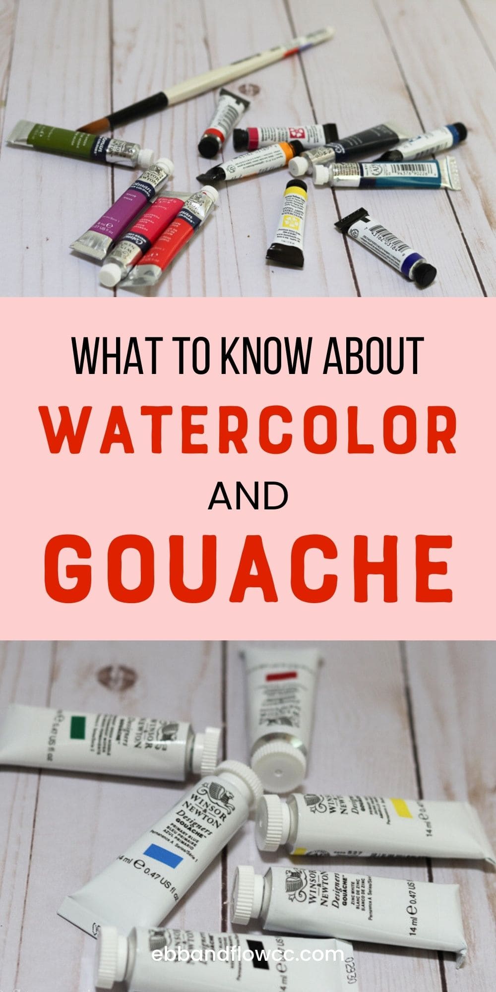 Gouache Vs Watercolor: What's the Difference? - Ebb and Flow Creative Co