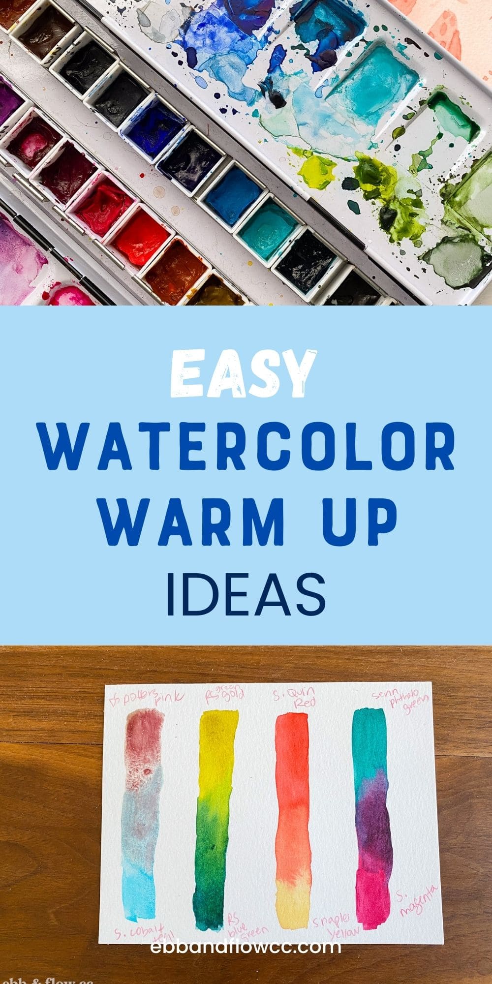 Easy Watercolor Painting Warm-Up Ideas - Ebb and Flow Creative Co