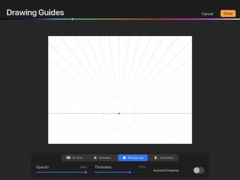 Using The Drawing Guides In Procreate Ebb And Flow Creative Co