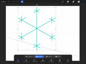Using Selection and Transform in Procreate - Ebb and Flow Creative Co