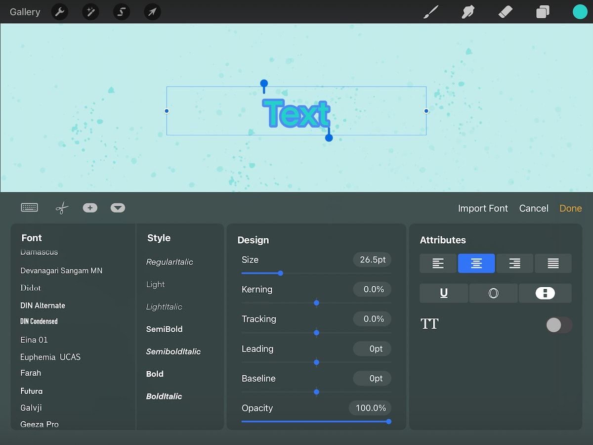 How To Add Text In Procreate Ebb And Flow Creative Co