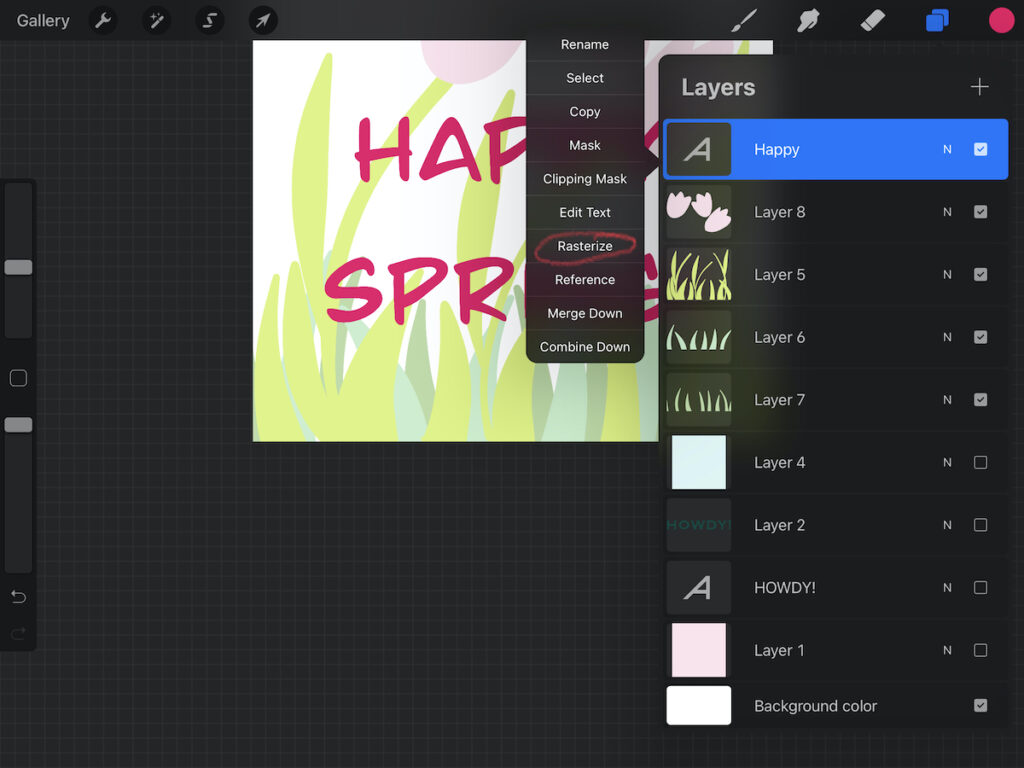 How To Add Text In Procreate Ebb And Flow Creative Co