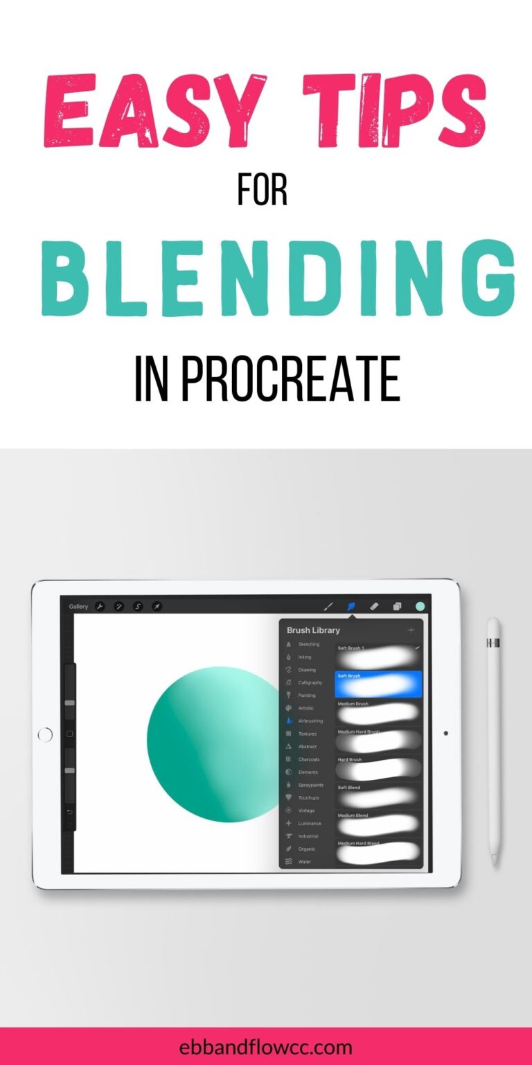 How to Blend on Procreate - Ebb and Flow Creative Co