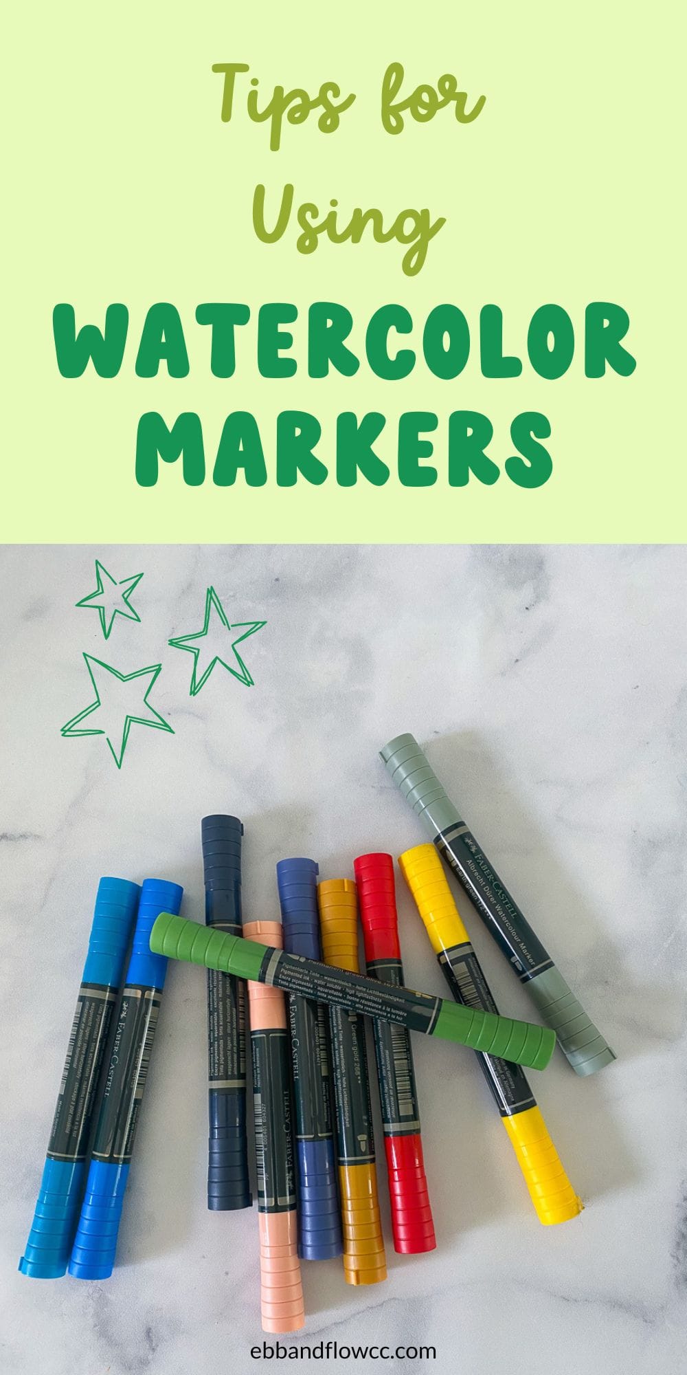 How to Use Watercolor Markers - Ebb and Flow Creative Co