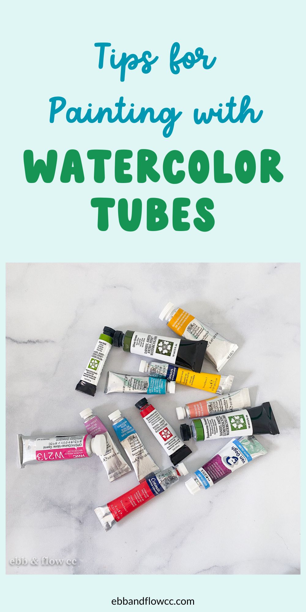 How to Use Watercolor Tubes - Ebb and Flow Creative Co