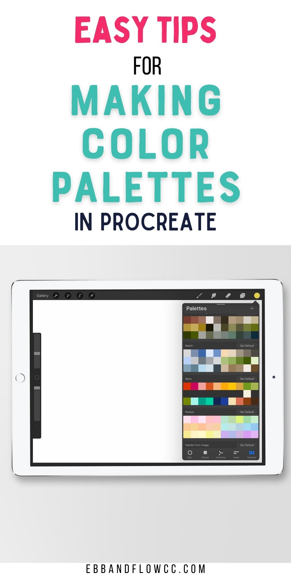 How to Create a Color Palette in Procreate - Ebb and Flow Creative Co