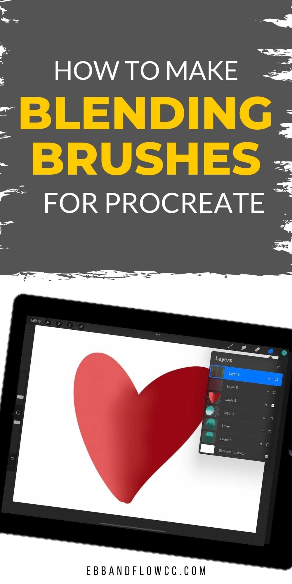 How to Make a Blending Brush for Procreate - Ebb and Flow Creative Co
