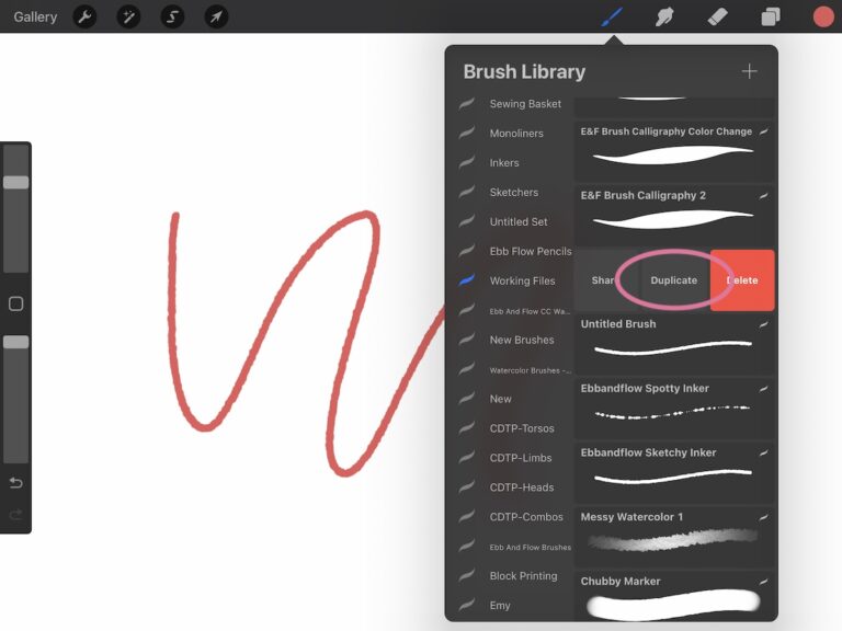 How to Resize Procreate Brushes - Ebb and Flow Creative Co