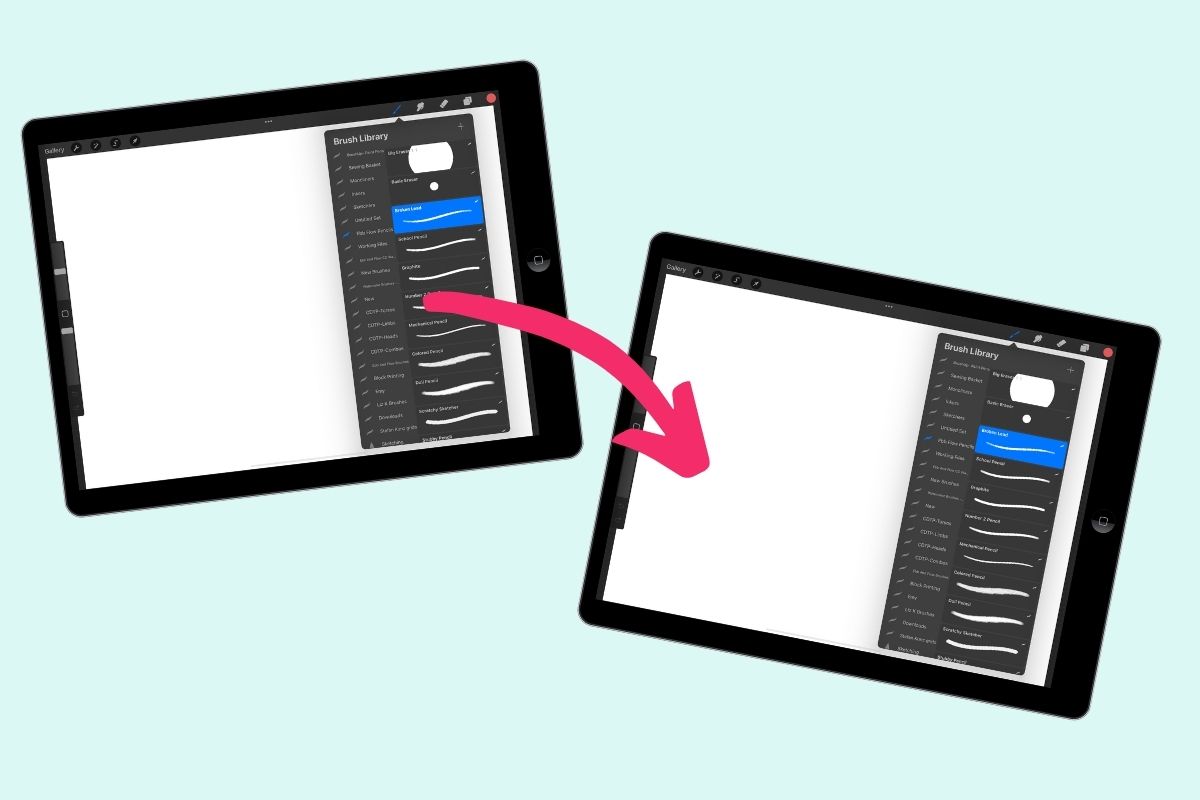 How To Transfer Procreate Brushes To A New IPad EbbandFlowCC