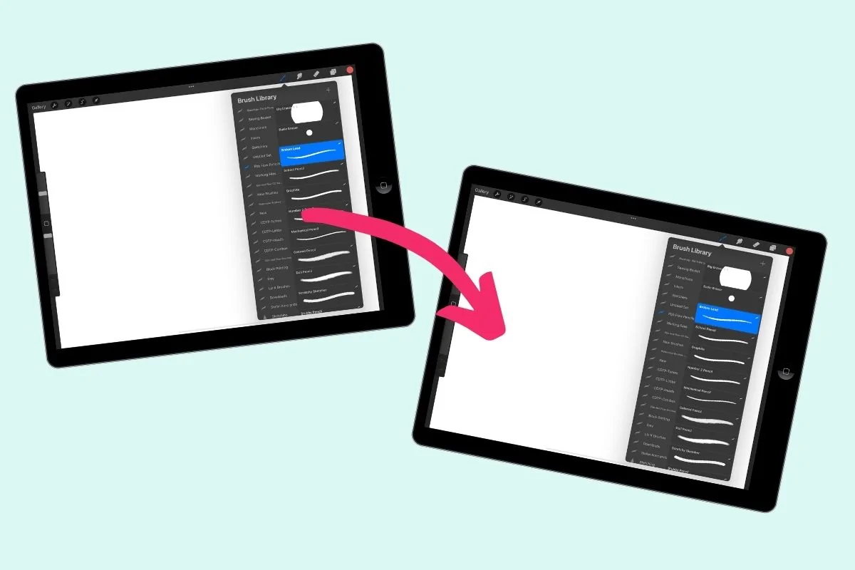 How To Transfer Procreate Brushes To A New IPad EbbandFlowCC