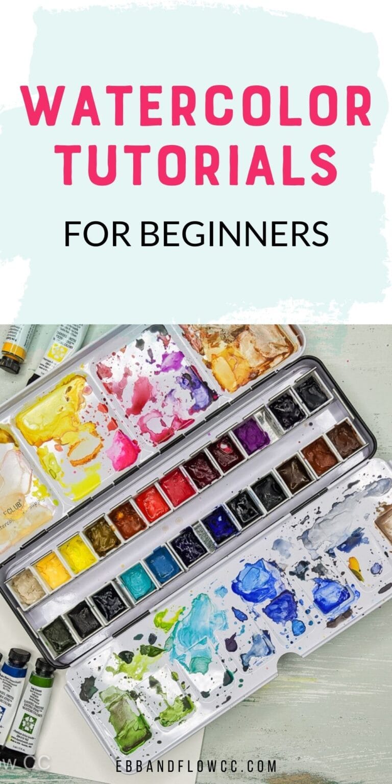 Watercolor Painting Tutorials for Beginners - Ebb and Flow Creative Co