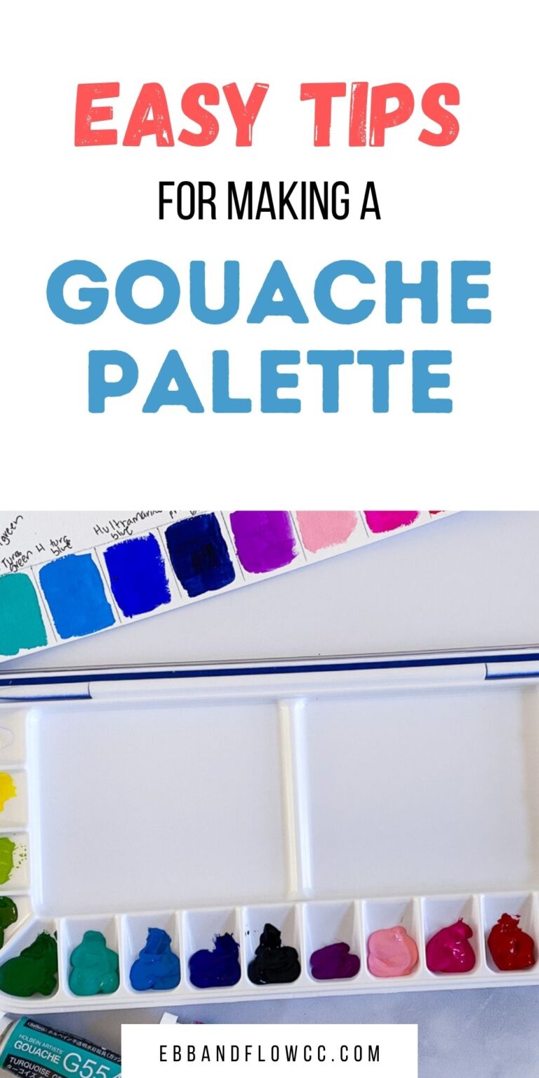 How to Set Up a Gouache Palette - Ebb and Flow Creative Co
