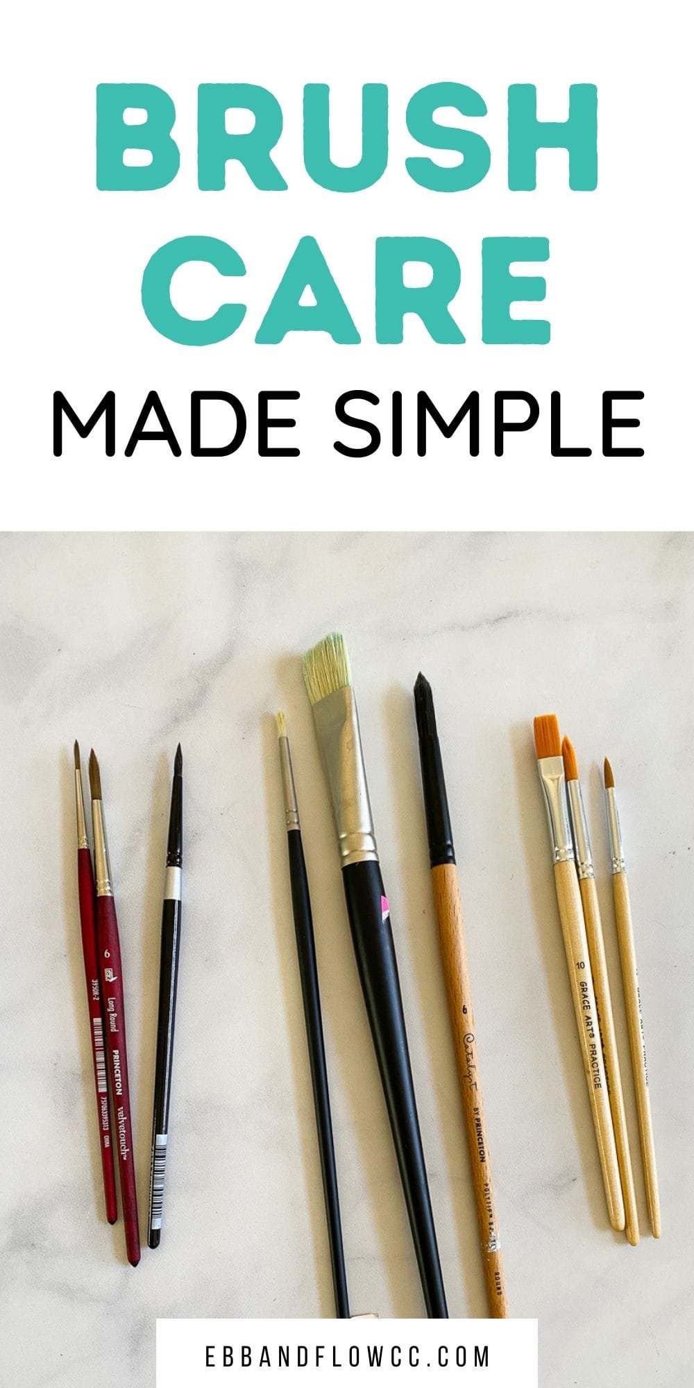 How to Care for Watercolor Brushes - Ebb and Flow Creative Co
