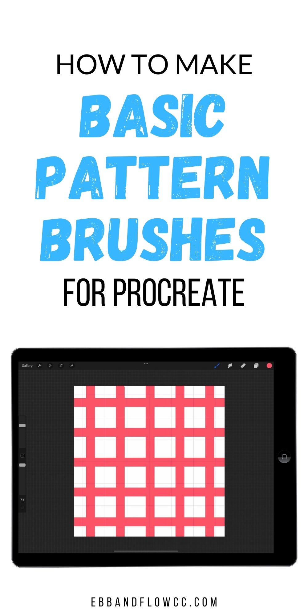 How to Make a Simple Pattern Brush for Procreate - EbbandFlowCC