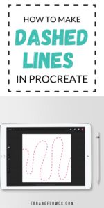 How to Make a Dashed Line in Procreate - Ebb and Flow Creative Co