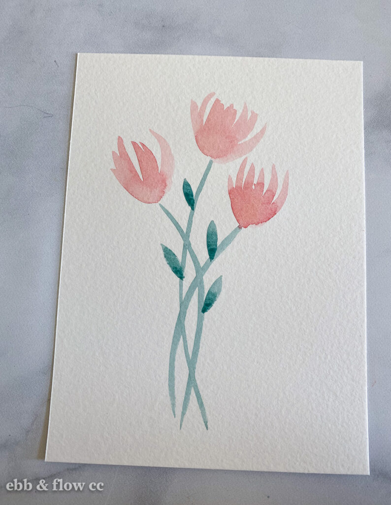 Simple Watercolor Flowers for Beginners - Ebb and Flow Creative Co