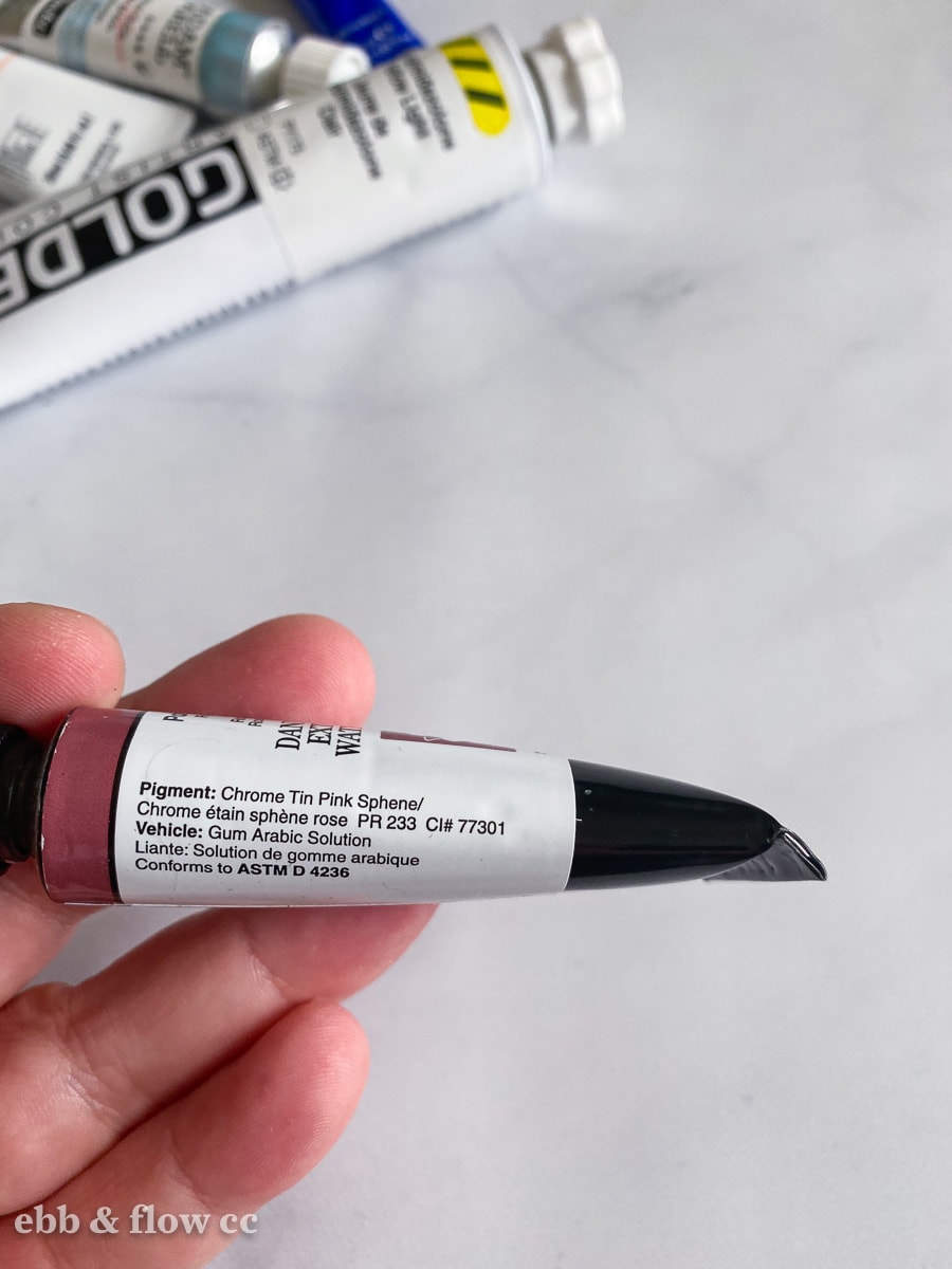 How to Read a Paint Tube - Ebb and Flow Creative Co