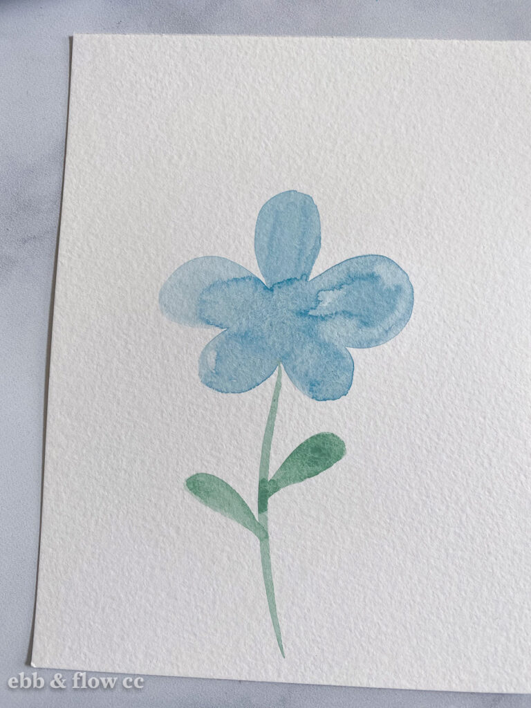 Simple Watercolor Flowers for Beginners - Ebb and Flow Creative Co