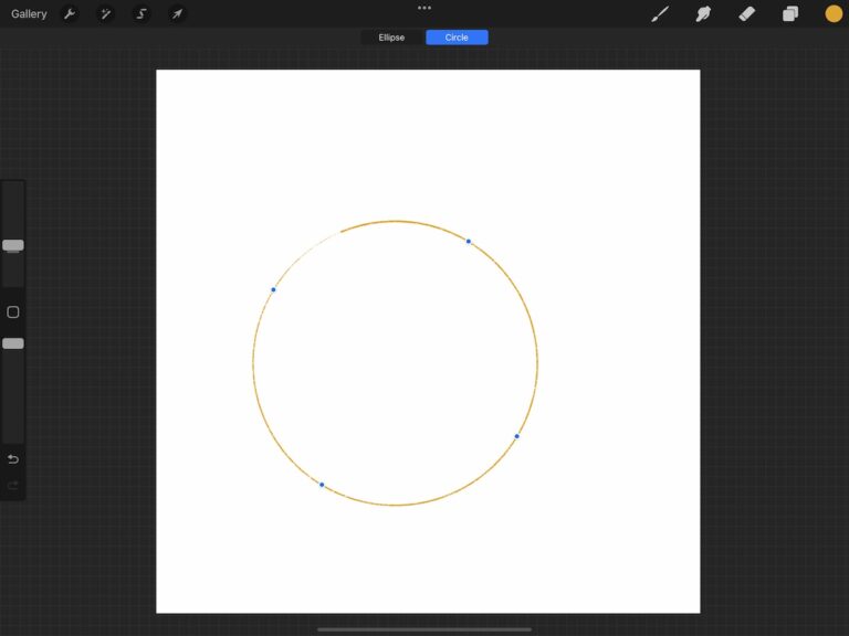 How to Make a Perfect Circle in Procreate - Ebb and Flow Creative Co