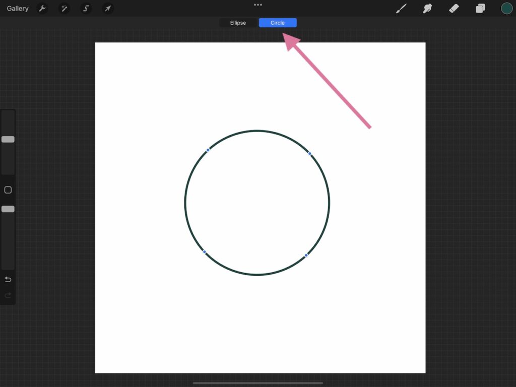 How to Make a Perfect Circle in Procreate - Ebb and Flow Creative Co