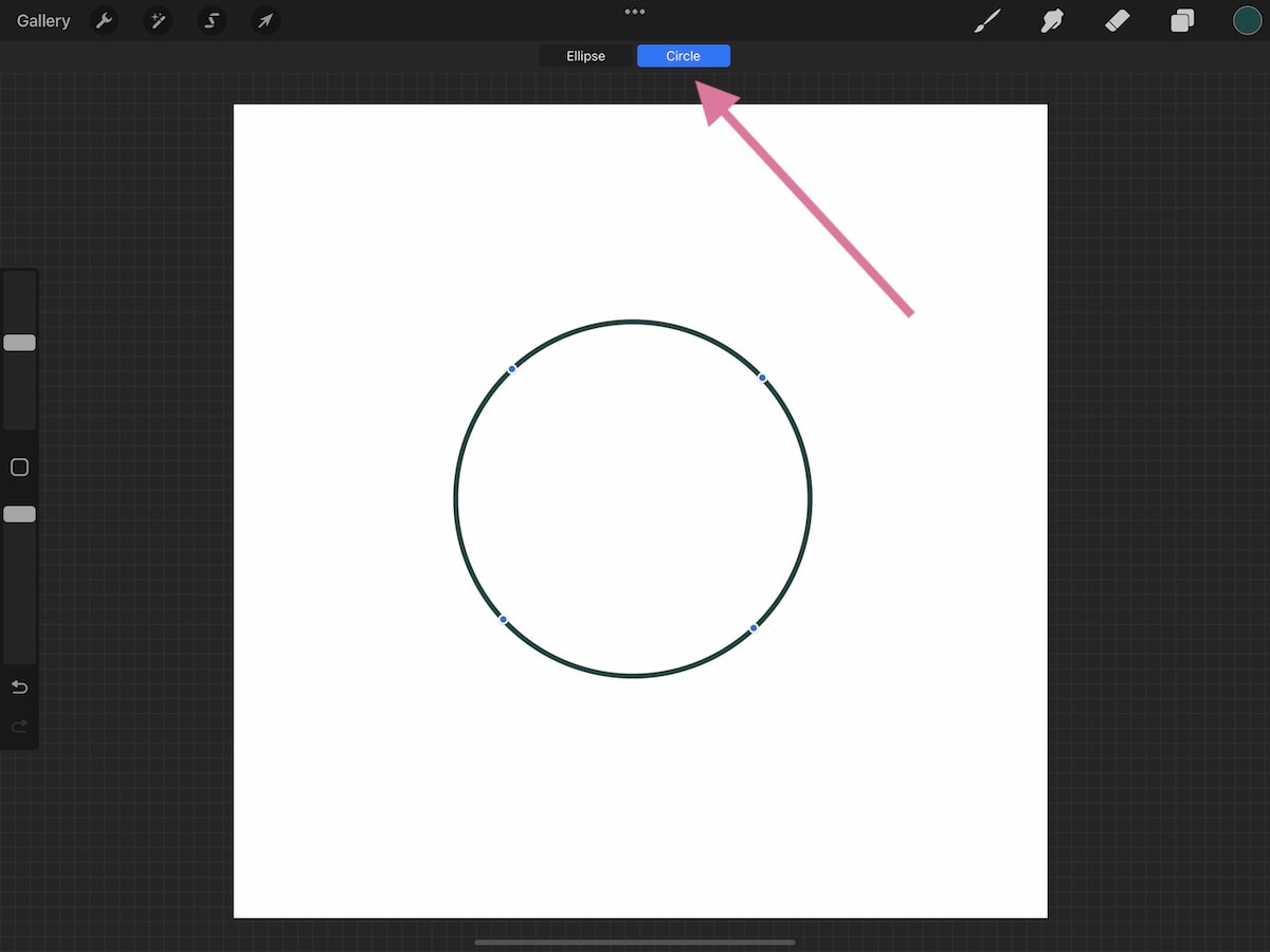 How To Make A Perfect Circle In Procreate Ebb And Flow Creative Co