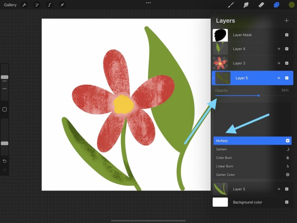 How to Use Clipping Masks in Procreate - Ebb and Flow Creative Co