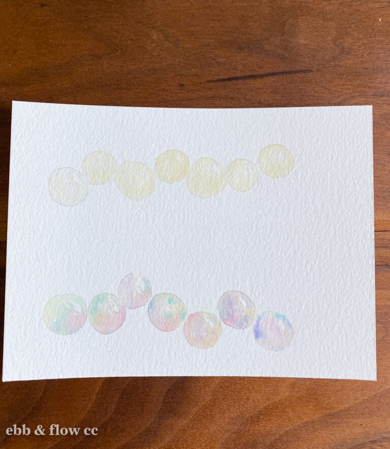How to Paint White with Watercolors - Ebb and Flow Creative Co