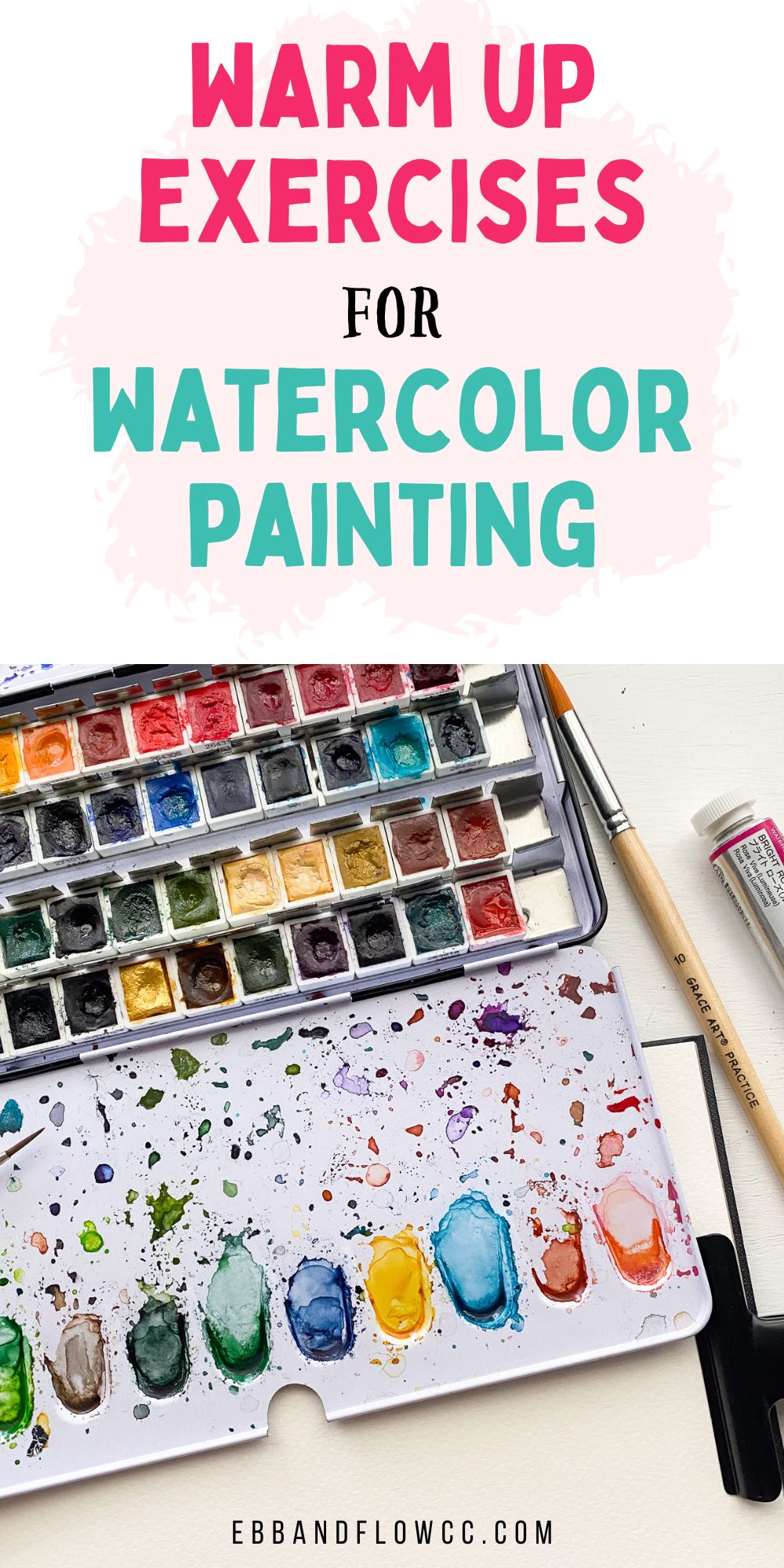 Easy Watercolor Painting Warm-Up Ideas - Ebb and Flow Creative Co