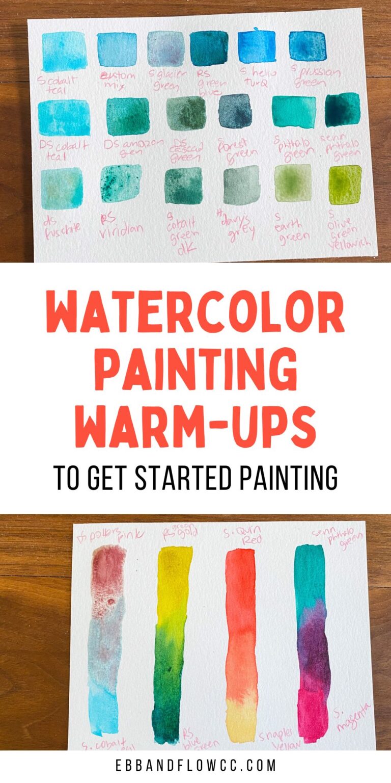 Easy Watercolor Painting Warm-Up Ideas - Ebb and Flow Creative Co